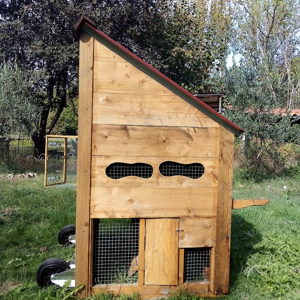 🐔 Poulailler mobile "Le Festin" (sans parc) - POULES CITADINES